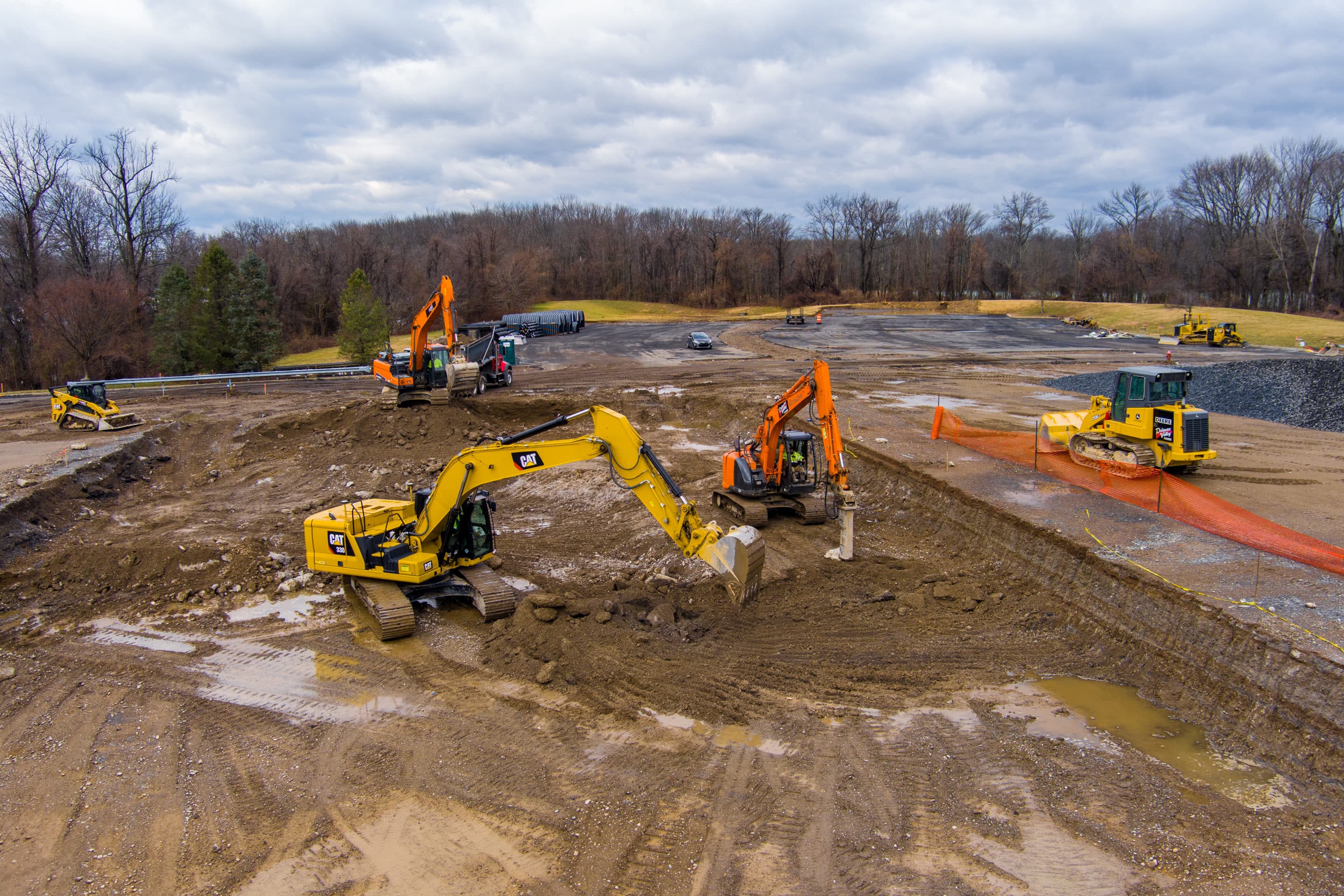 Underground Basin Installation | Delaware Valley Paving