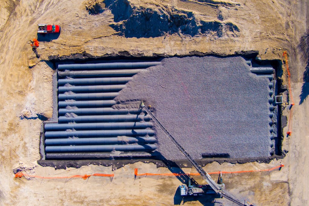 Underground Basin Installation | Delaware Valley Paving