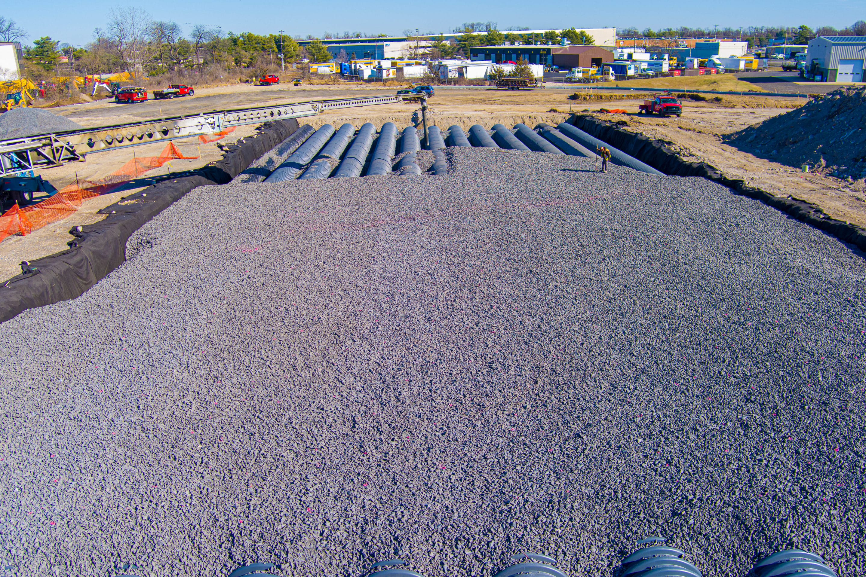 Underground Basin Installation | Delaware Valley Paving